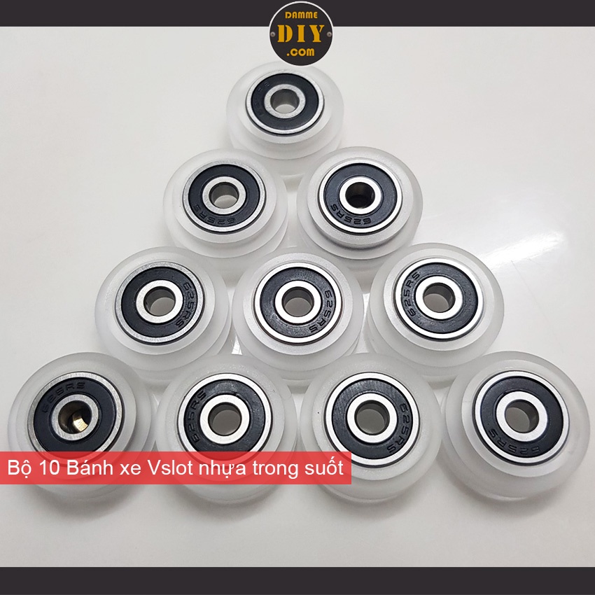 Bánh xe Vslot nhựa trong suốt bạc đạn 625RS - 625ZZ hàng mới | Shopee ...