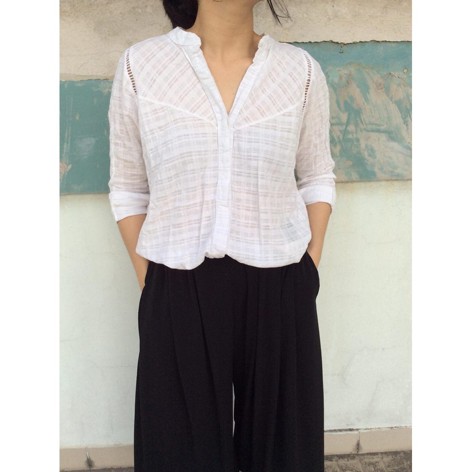 THANH LY AO,QUAN,DAM - sơ mi xô trắng | Shopee Việt Nam