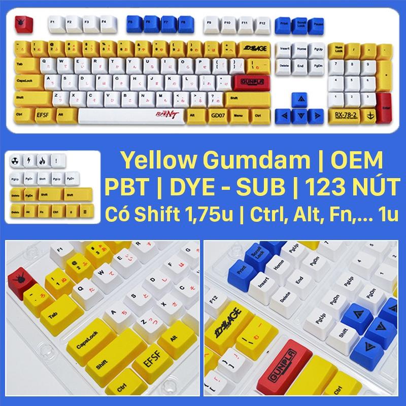 Keycap Gundam Original nhựa PBT cao cấp, Profile OEM, in Dye Sub 123 ...