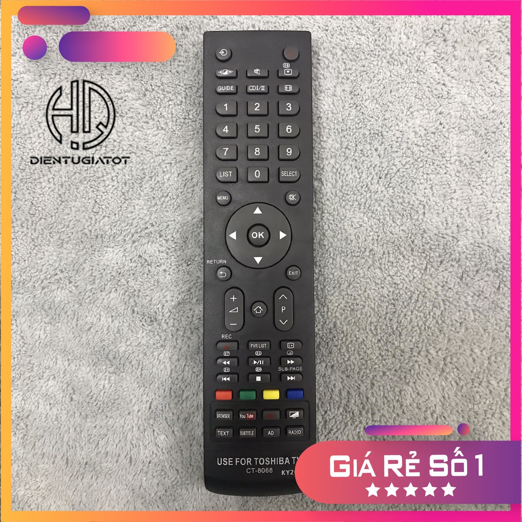 ⚡SHIP HỎA TỐC⚡BH 3 THÁNG⚡GIÁ GỐC⚡ - REMOTE ĐIỀU KHIỂN TIVI TOSHIBA SMART CT-8068 CÓ NÚT YOUTUBE ...