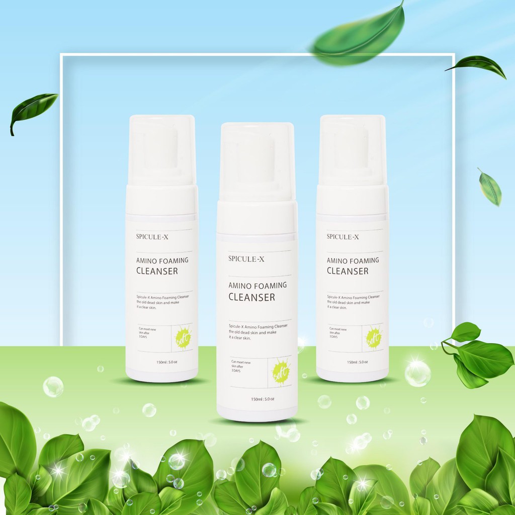[CHÍNH HÃNG] SỮA RỬA MẶT SPICULE-X Amino Foaming Cleanser | Shopee Việt Nam
