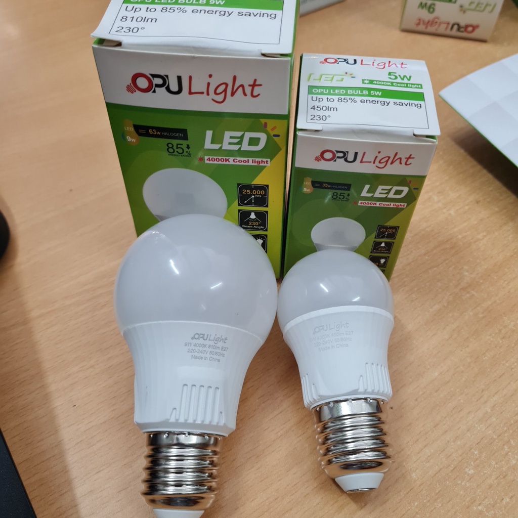bóng led 5W,9W,15w OPU hàng chính hãng bảo hành 2 năm | Shopee Việt Nam