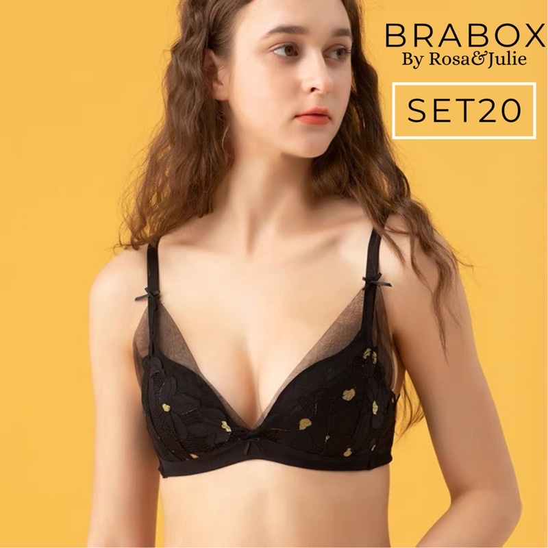 Áo lót nữ đệm mỏng, bra ren cao cấp SET20 BRABOX | Shopee Việt Nam