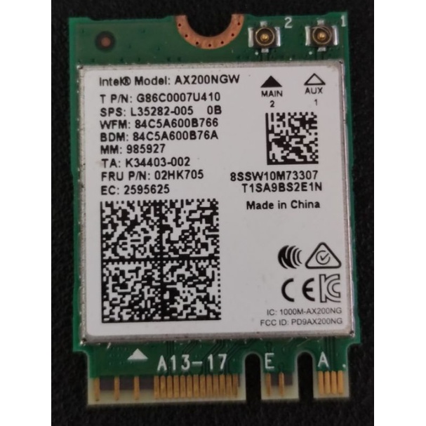 Wi-Fi NGFF M2 Intel AX210,AC9560, AC8260, AC7625 | Shopee Việt Nam