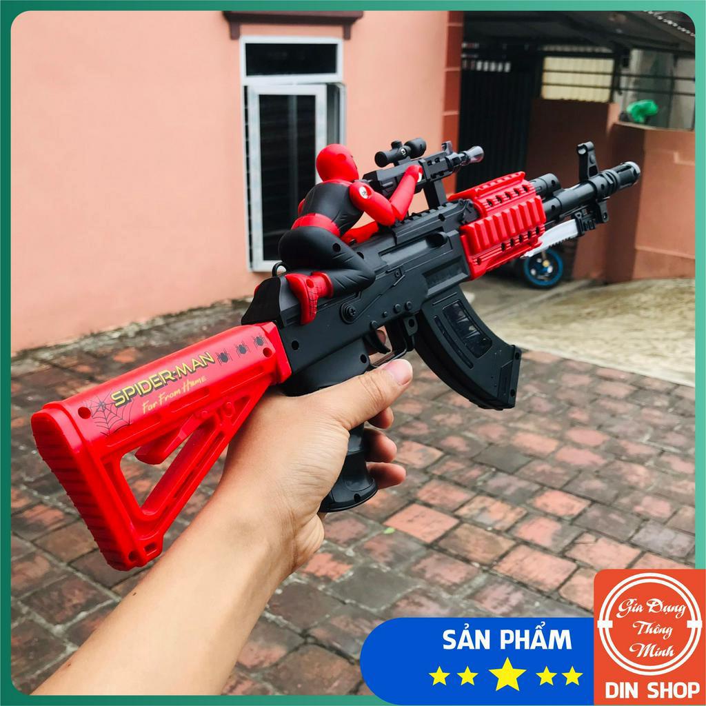 Súng nhựa chạy pin AK 47 phát đèn nhạc cho bé trai đồ chơi trẻ em Din Shop | Shopee Việt Nam