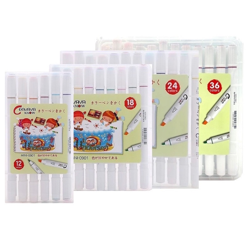 Bút Maker - Bút Lông Màu Vẽ 2 Đầu Cevava | Shopee Việt Nam