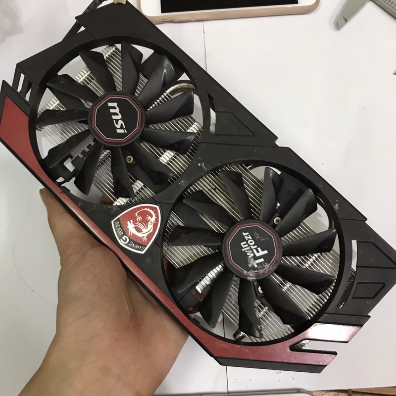 Bộ fan tản nhiệt cho VgA MSi hàng tháo vga kích thước tâm 2 ốc liền kề ...