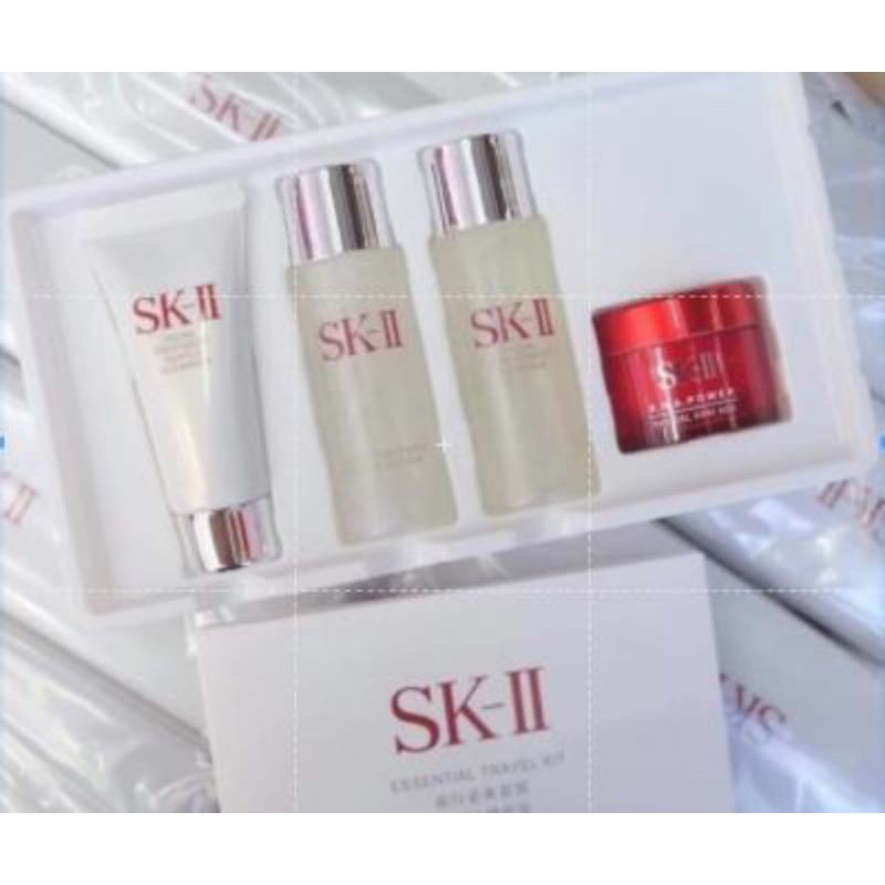 Set dưỡng da mini SK-II Essential Travel Kit 4 món | Shopee Việt Nam