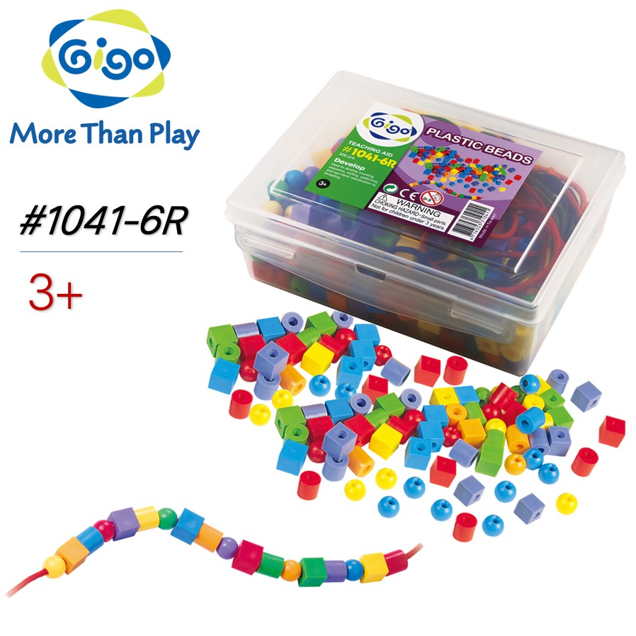 Hộp Gigo toys Xâu chuỗi hạt nhỏ học đếm 311 chi tiết nhiều màu 1041-6RR ...
