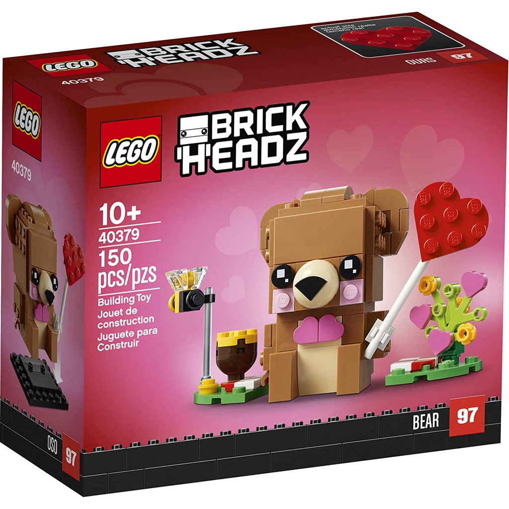 Lego 40379 Brick Headz Gấu - Bear ( Hàng có sẵn ) | Shopee Việt Nam