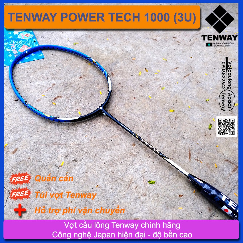 Vợt cầu lông Tenway Power Tech 1000 (3U) | Chuyên công đập cầu của ...