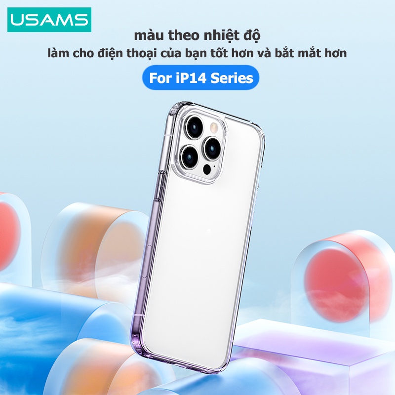 Usams Ốp Điện Thoại Silicon Mềm Chống Sốc Màu Gradient Cho iP14 Pro Max ...
