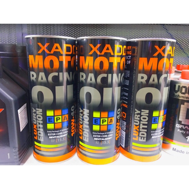 [Khuyến Mãi] XADO MOTO RACING OIL 10w40 tặng 50ml G20 + 50ml E20 từ ...