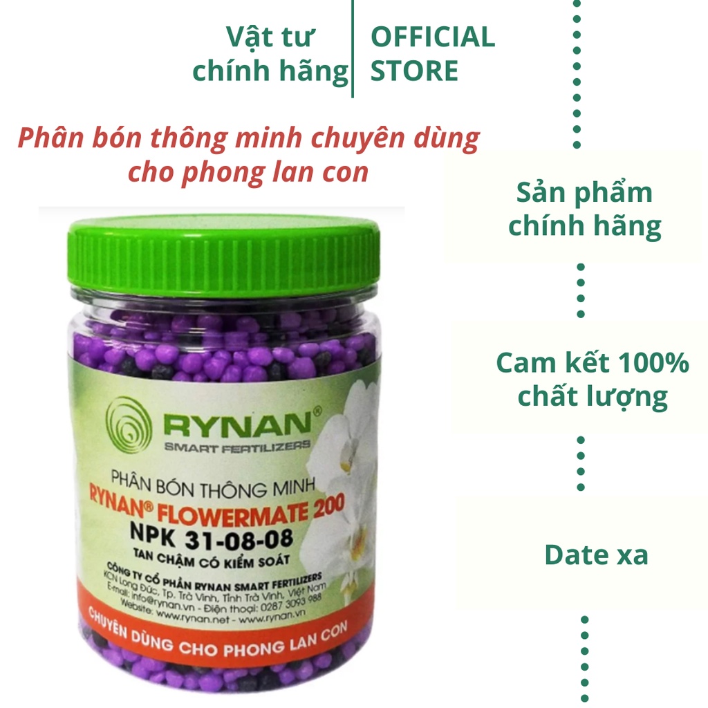 Phân bón thông minh RYNAN FLOWERMATE 200-NPK-31-08-08 | Shopee Việt Nam