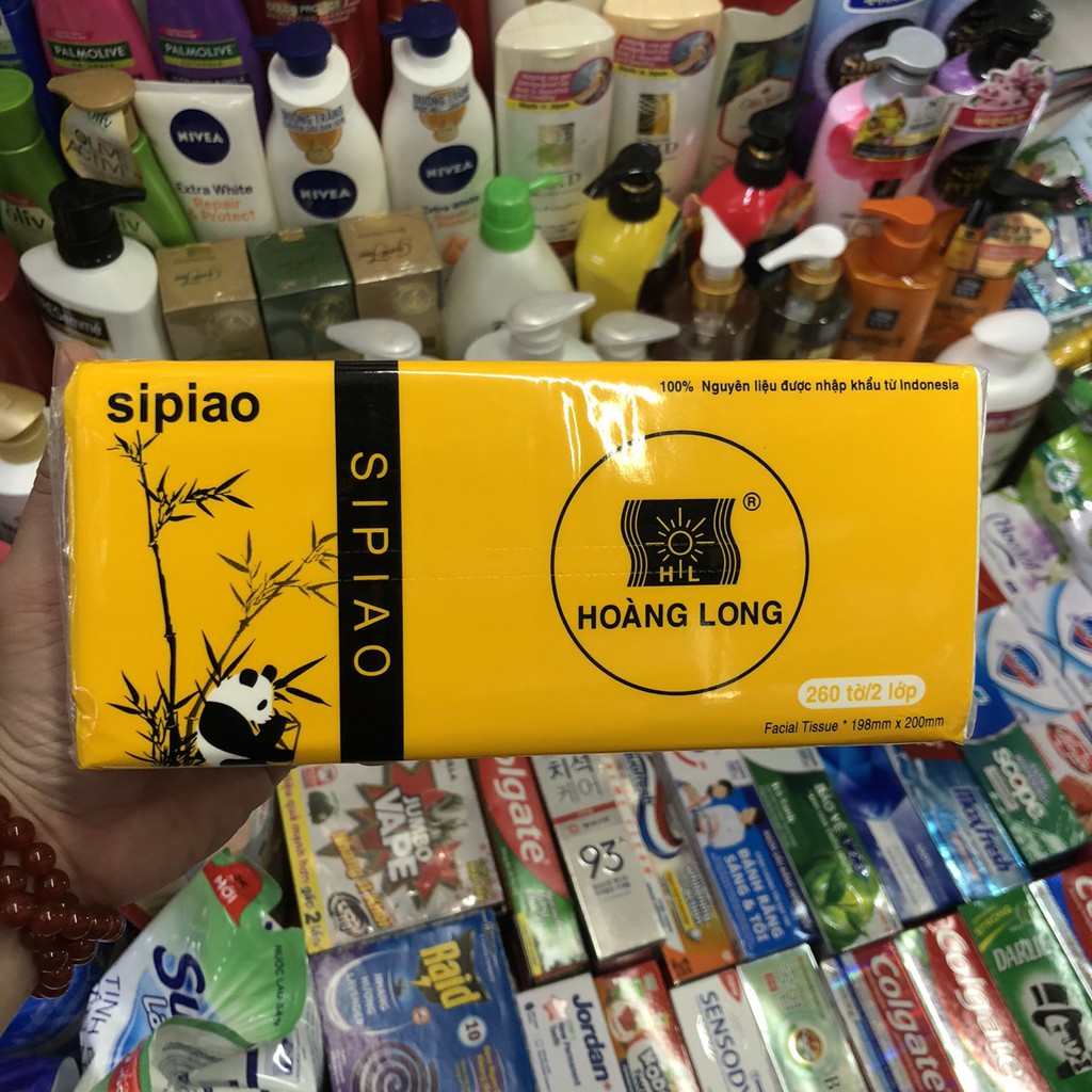 Giấy ăn Gấu trúc Sipiao 260 tờ x 2 lớp ( Hàng công ty nguồn gốc rõ ràng ...