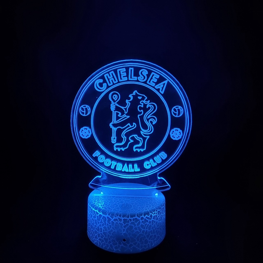 Đèn led trang trí 16 màu logo CLB manchester united, liverpool, chelsea ...