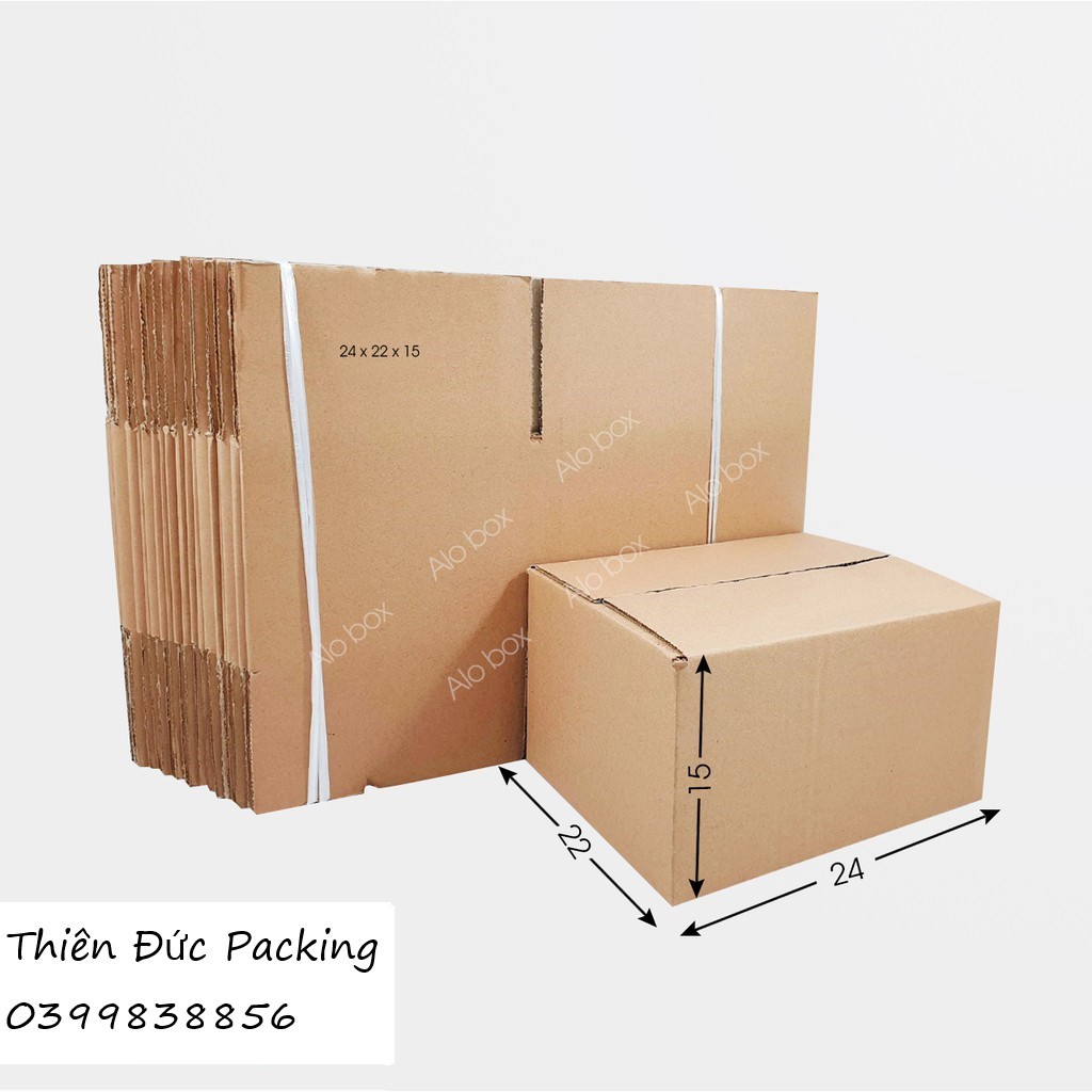 COMBO 20 thùng carton 24x22x15 đóng hàng cứng cáp | Shopee Việt Nam