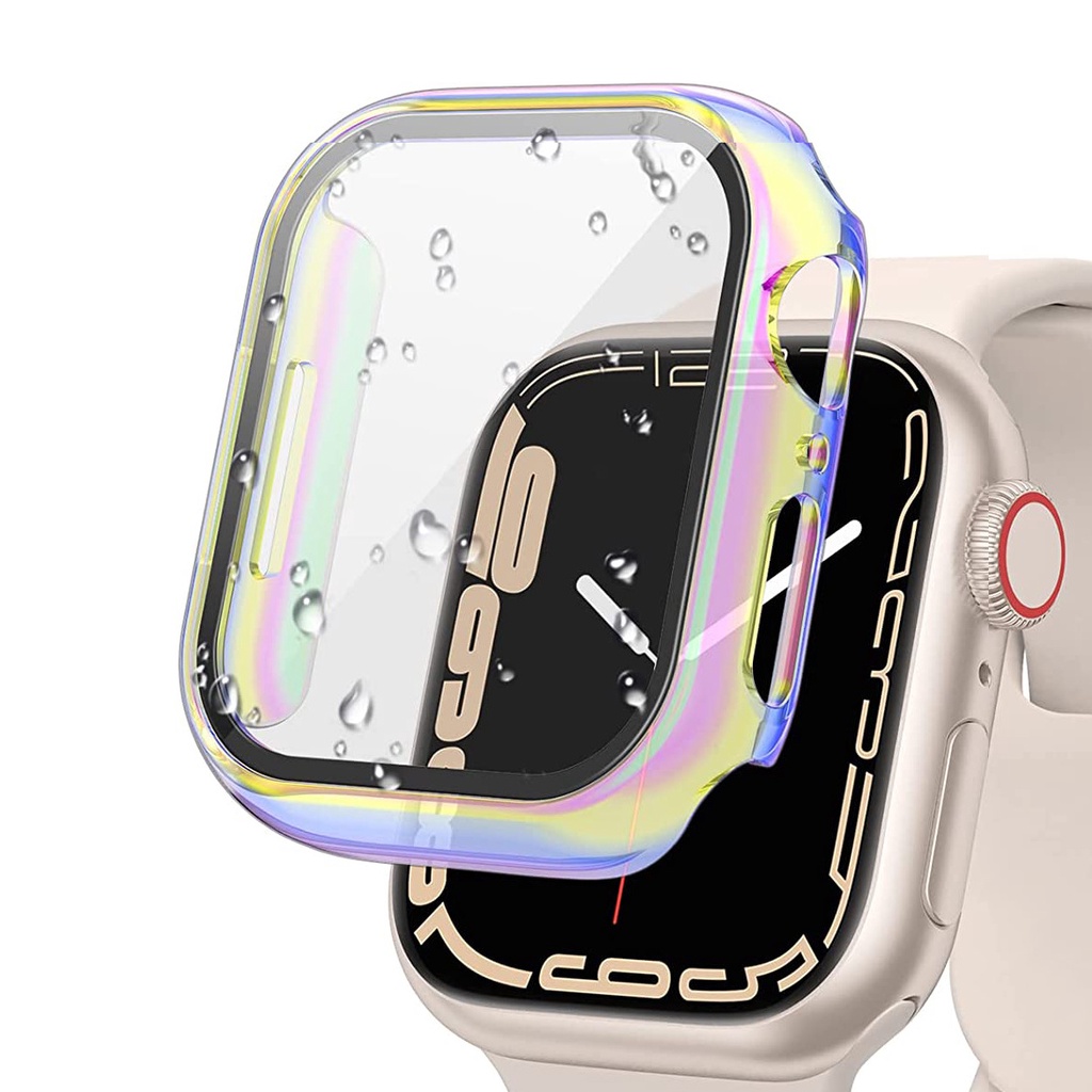 PC Nhiều Màu Sắc Vỏ Đồng Hồ Tích Hợp Kính Cường Lực Cho Apple Watch ...