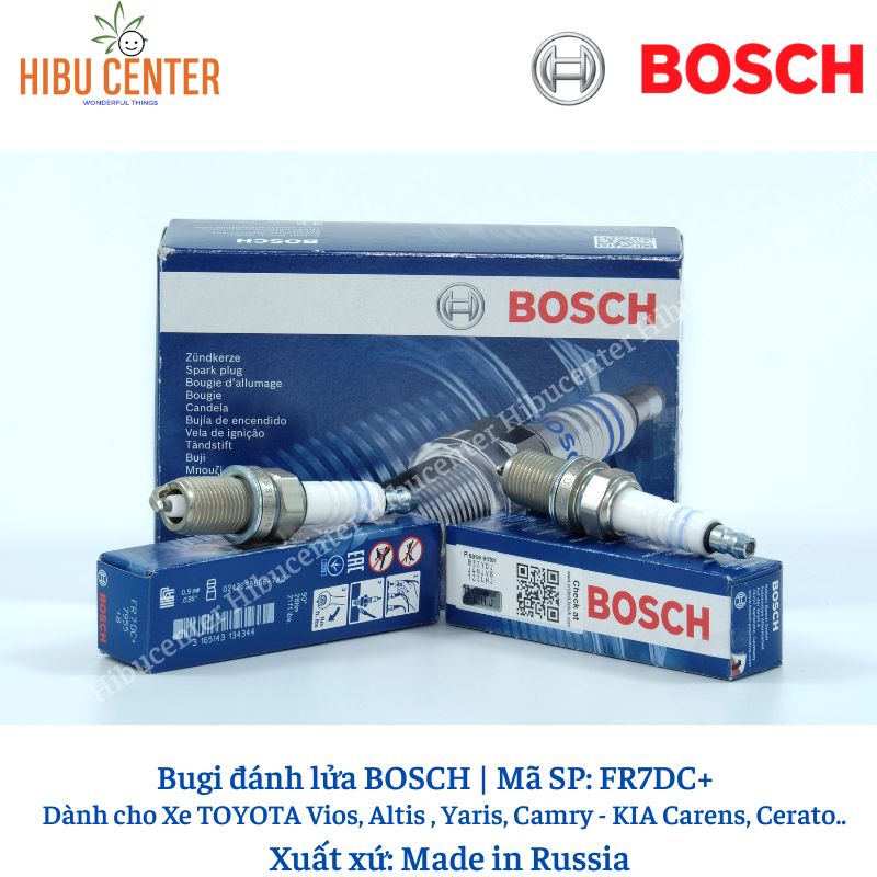 Bugi Chân Ngắn BOSCH Fr7dc+ và FR7KCX+ Cho xe Vios, Altis, Camry, Cerato, Mazda 626/323, Hyundai ...