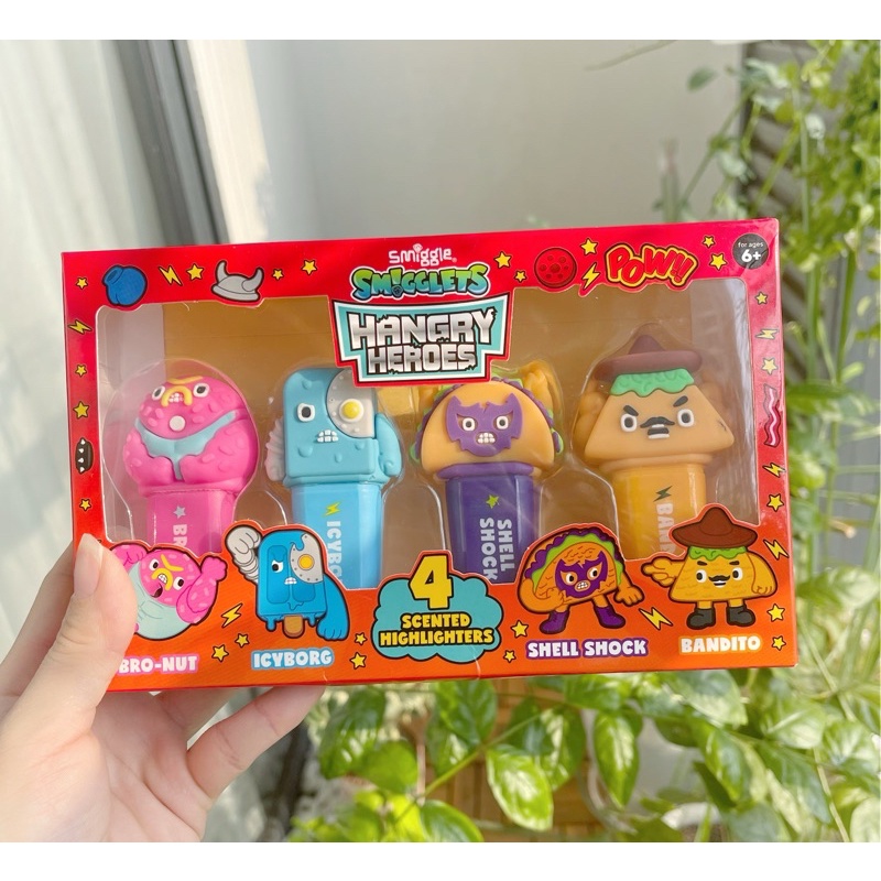 Bút highlight, bút nhớ dòng Smiggle cute set 4 chiếc có mùi thơm ...