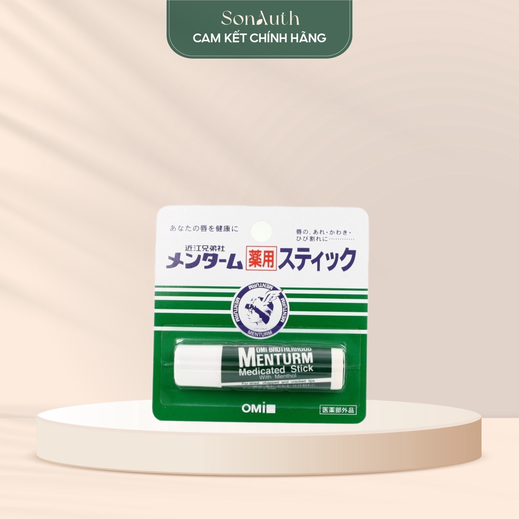 Son dưỡng Omi Brotherhood Menturm Medicated Stick With Menthol | Shopee ...