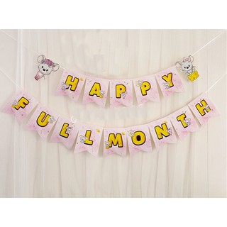 Dây chữ giấy HAPPY FULL MONTH bé tuổi chuột (Đầy tháng) | Shopee Việt Nam