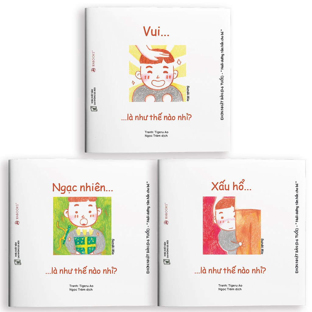 Sách - Ehon Combo 3 Cuốn Cảm xúc - Ehon Nhật Bản dành cho bé từ 0 - 6 ...