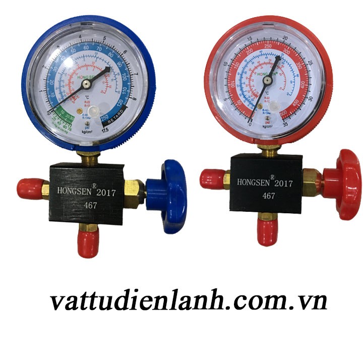 Đồng hồ đo nạp gas đơn hãng Hongsen Cao áp - Hạ áp HS-467AH HS-467AL TD | Shopee Việt Nam