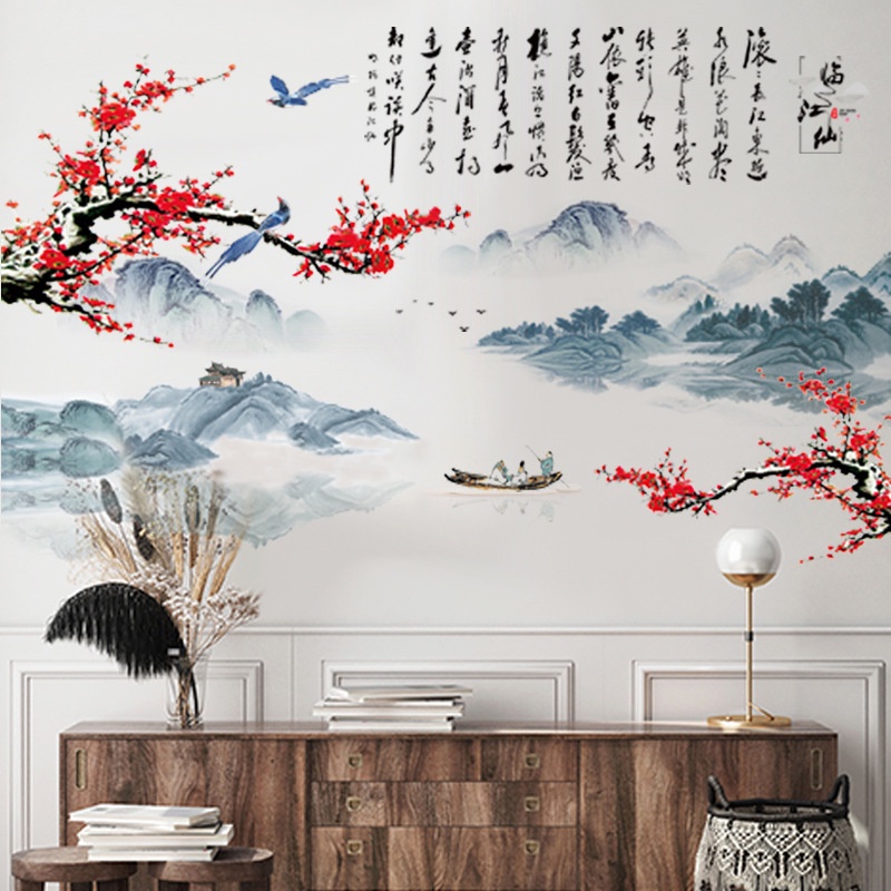 Tranh dán tường 3D Tiên Cảnh KT 150x100cm, Decal trang trí phòng ...