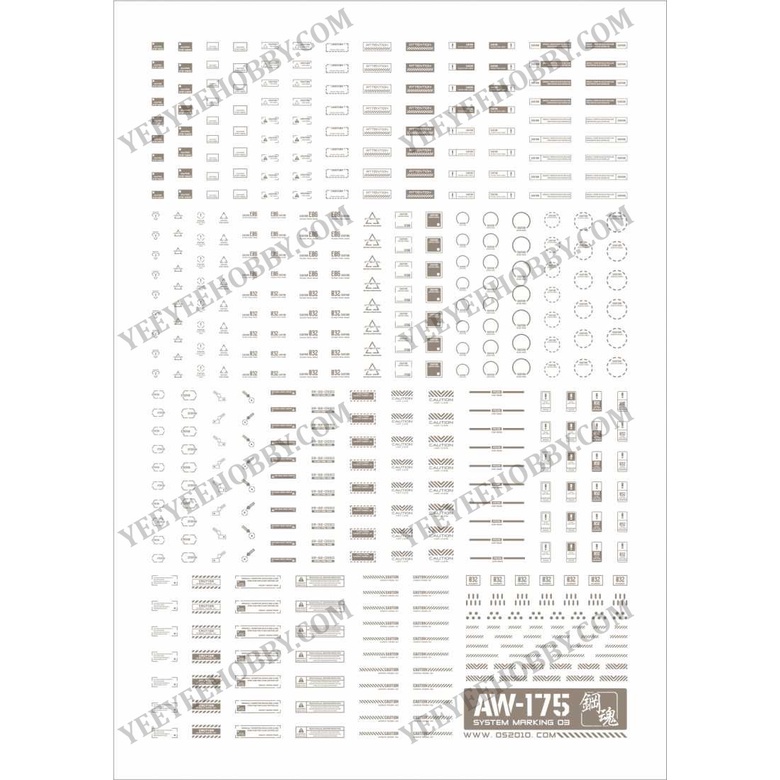 PHỤ KIỆN STEEL SPIRIT - DECAL NƯỚC CHUYÊN DỤNG CHO MÔ HÌNH (AW172~AW175 ...