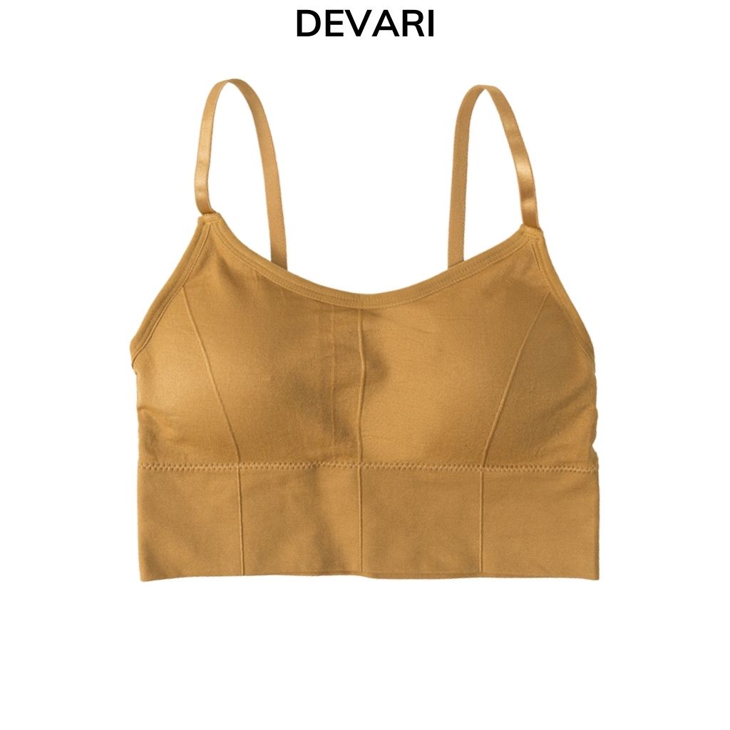 Áo bra nữ 2 dây tập gym thể thao đẹp có đệm mút ngực DEVARI B828 ...