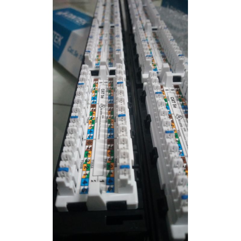 Patch panel 24 port Dintek, CAT.5E 19 inch rackmount | Shopee Việt Nam
