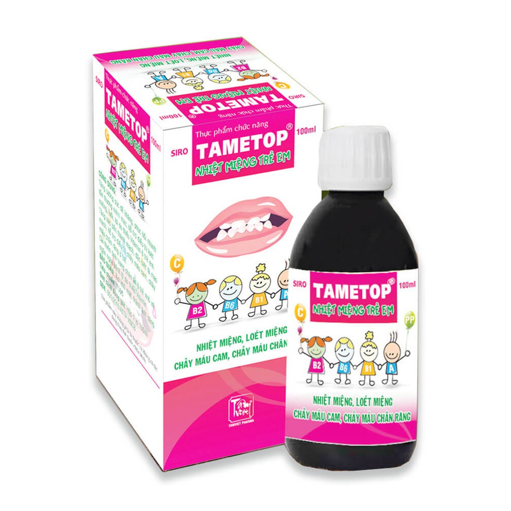 Siro nhiệt miệng TAMETOP trẻ em chai 100ml | Shopee Việt Nam