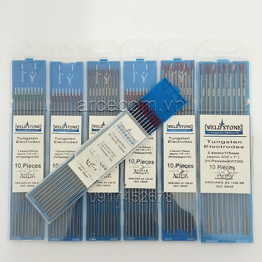 Kim hàn tig 1.6/2.0/2.4/3.2x150mm WELD STONE (vỉ 10 cái) | Shopee Việt Nam