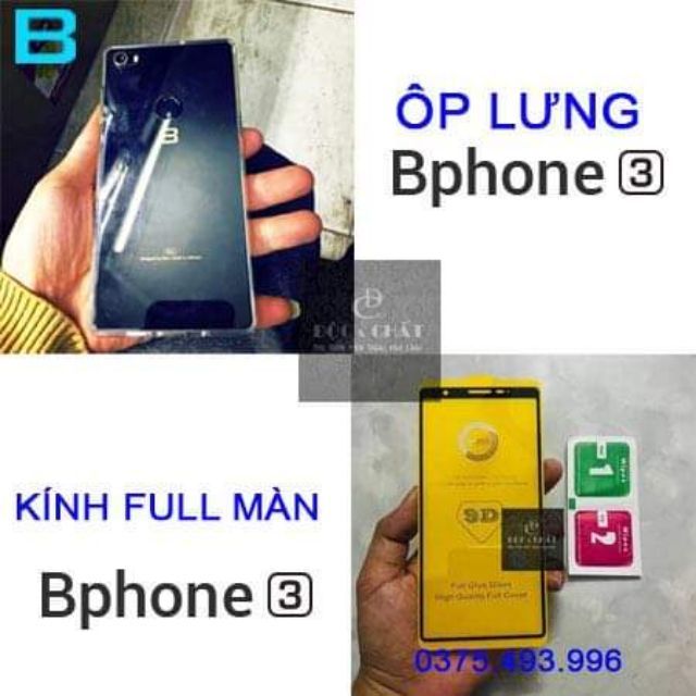 [BPHONE] Combo ốp lưng và kính cường lực nano FULL 100% màn Bphone 3 ...