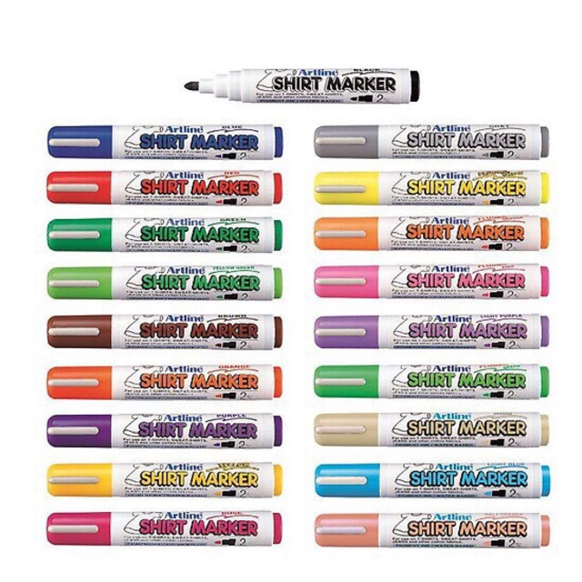 Bút vẽ lên áo Artline EKT-2 Shirt Marker – Japan / Bút vẽ lên vải Artline EKT-2 | Shopee Việt Nam