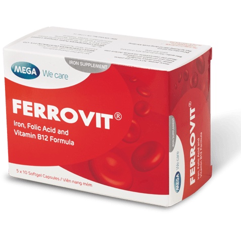 Viên Bổ Máu Ferrovit MEGA (5 vỉ x 10 viên) | Shopee Việt Nam