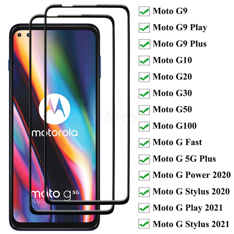 Kính Cường Lực Bảo Vệ Màn Hình Cho Motorola Moto G9 Play Plus G10 G20 G30 G50 G100 5G Plus Power ...