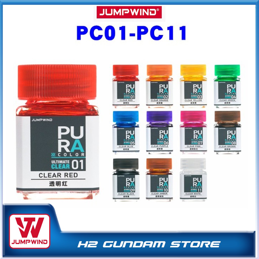 [Jumpwind] Sơn mô hình Pura Color PC01- PC11 (Màu Clear) | Shopee Việt Nam