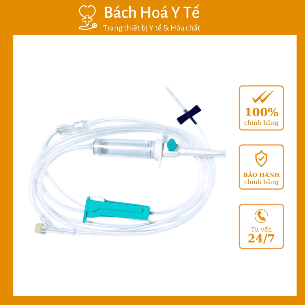 Bộ dây truyền dịch TANAPHAR kim 2 cánh bướm các số (21G, 22G, 23G), Túi ...