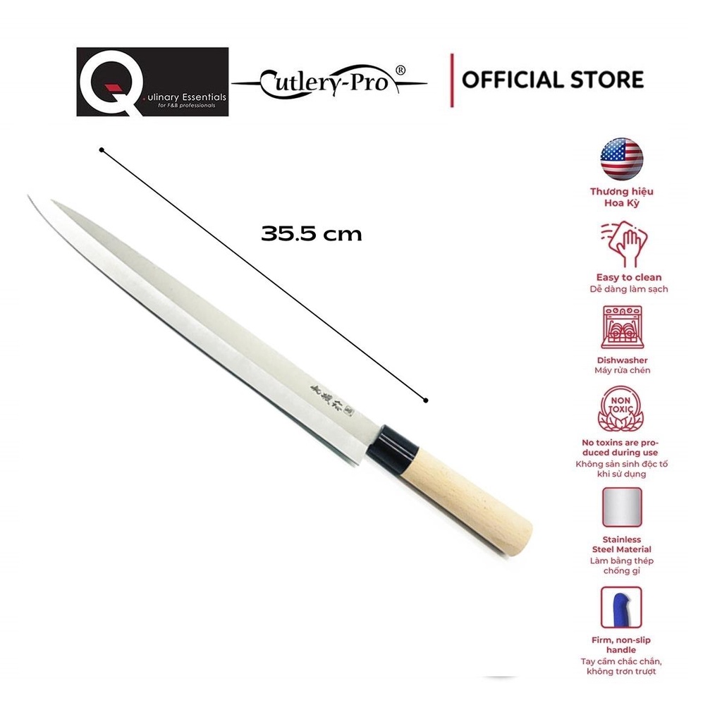 Dao Sashimi Cutlery-Pro 355Mm | Shopee Việt Nam