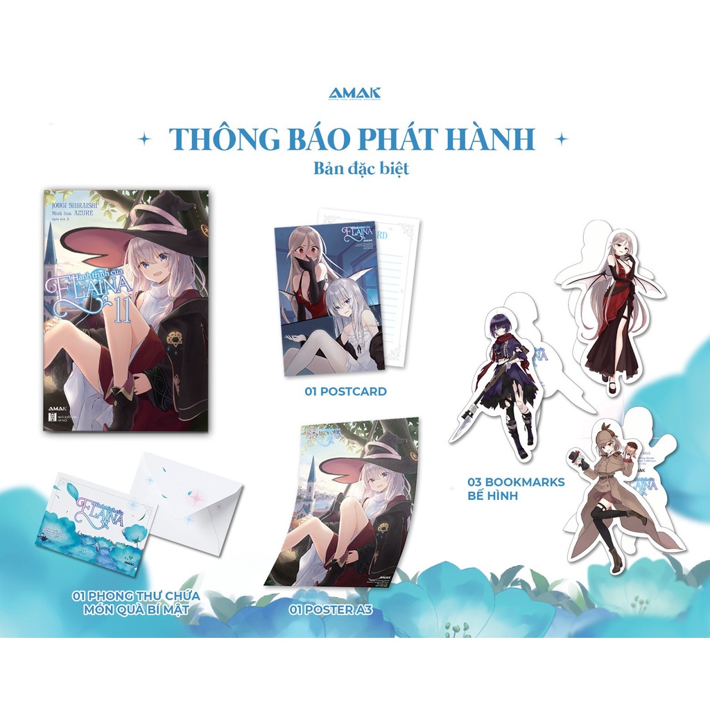Sách - Hành trình của Elaina tập 11 - AMAK | Shopee Việt Nam