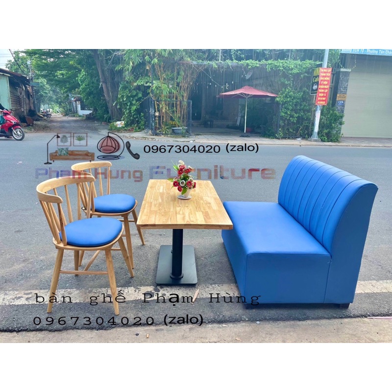 bộ bàn ghế sofa quán kem, quán mỳ cay cf trà sữa, sofa decor quán, bàn ...