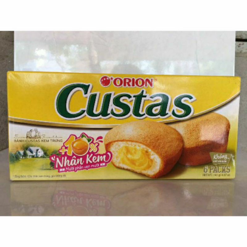 Bánh trứng orion custas hộp 6 chiếc 141g | Shopee Việt Nam