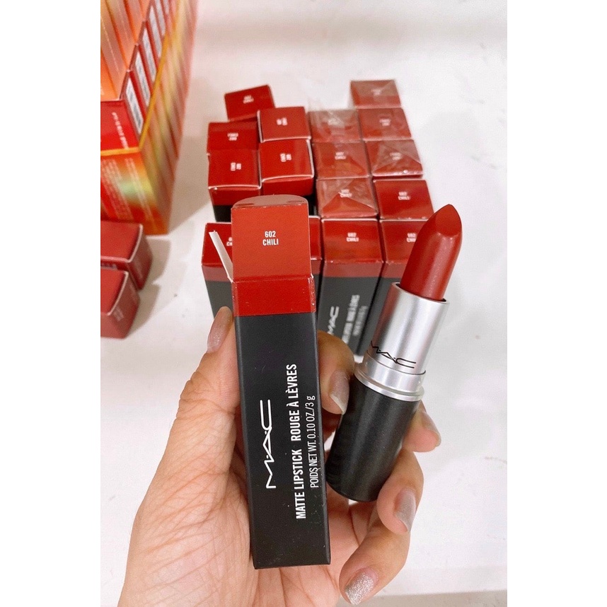 Son Thỏi MAC Chili 602 - Đỏ gạch cuốn hút | Shopee Việt Nam