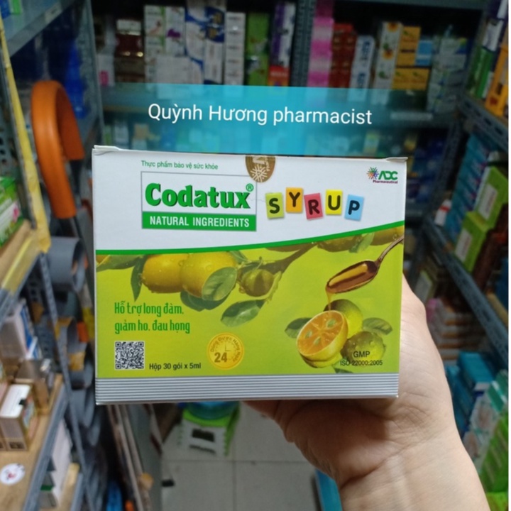 CODATUX SYRUP hộp 30 gói giúp giảm ho,long đờm. | Shopee Việt Nam