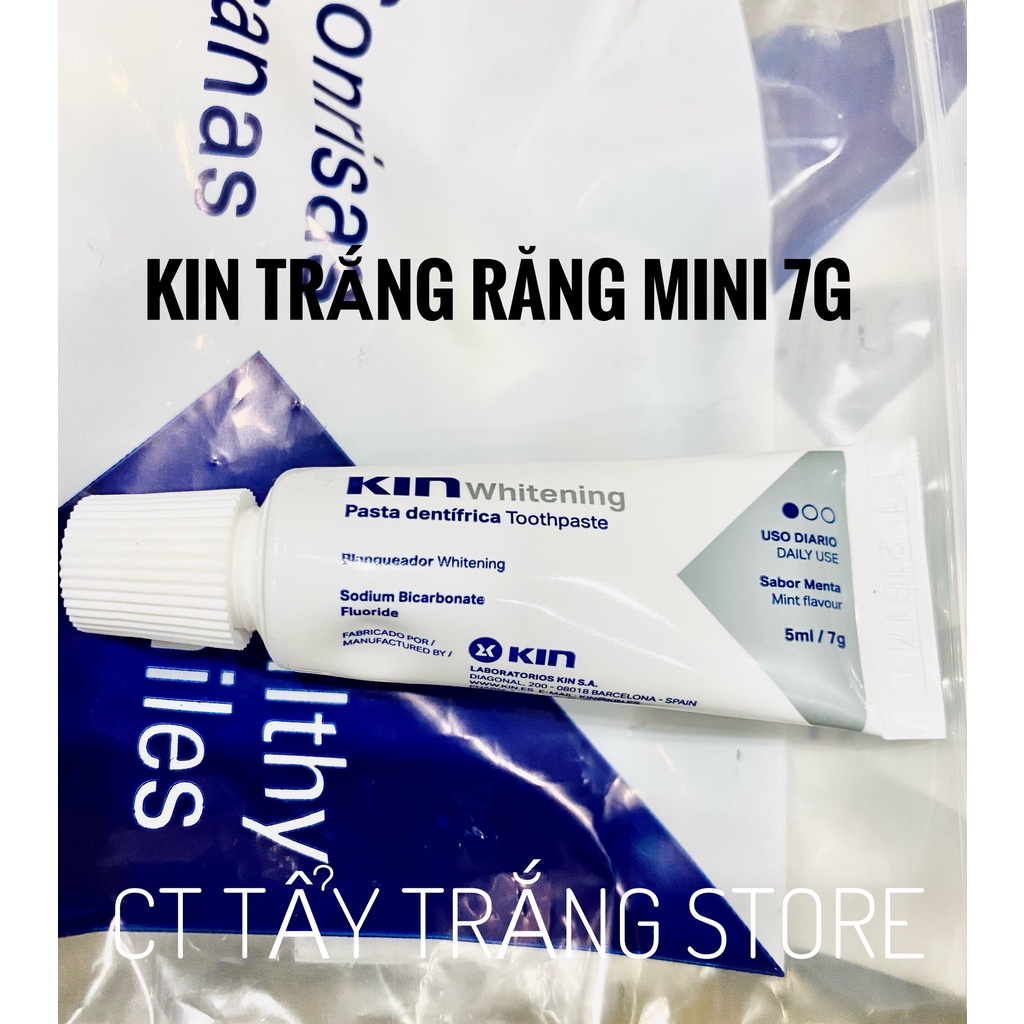 Kem đánh răng làm trắng răng Kin Whitening mini 7g/ Tây Ban Nha, size mini 7g | Shopee Việt Nam