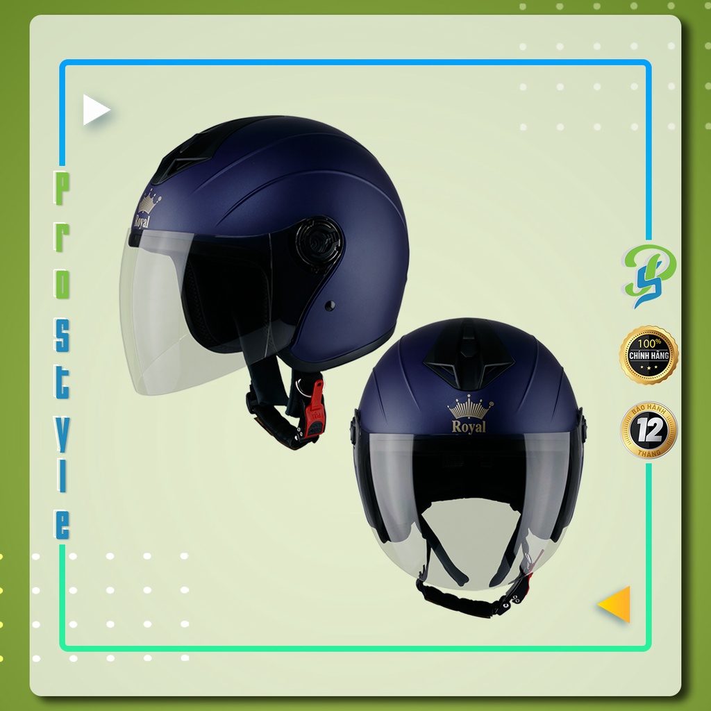 [Chính Hãng] Mũ bảo hiểm 3/4 có kính Royal M269 - bảo hành 12TH | Shopee Việt Nam