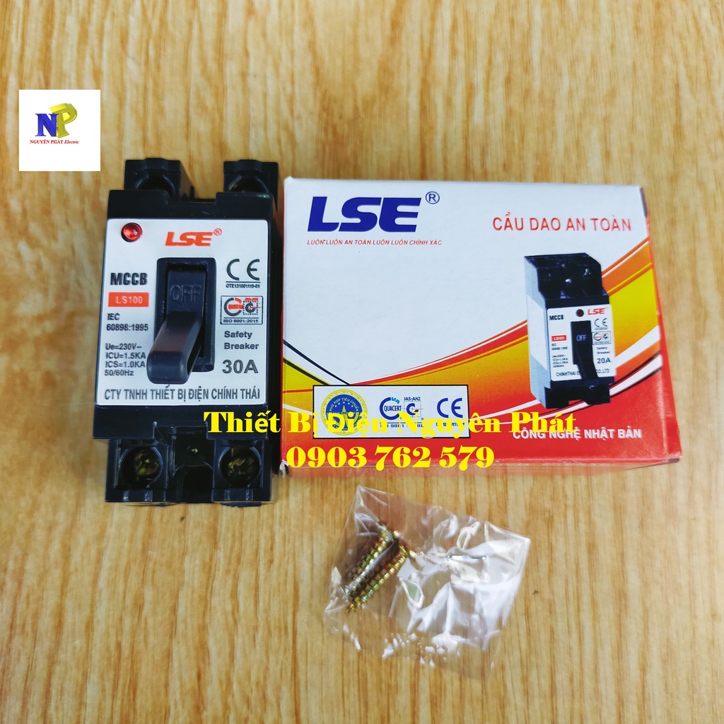 [LSE] LS100 Cầu Dao An Toàn, CB Cóc (Aptomat 10A,15A,20A,30A,40A) - Màu ...
