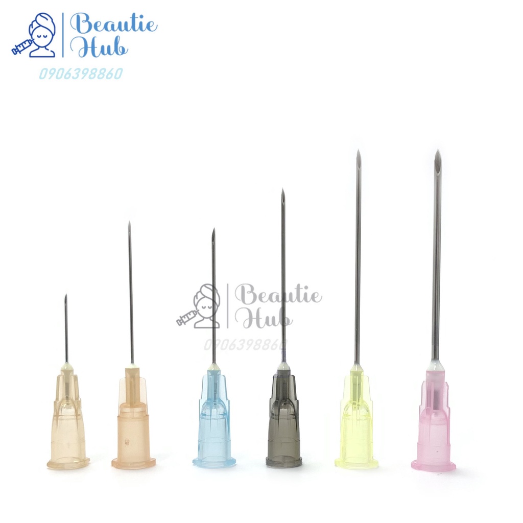 Hộp 100 Đầu kim Vinahankook đủ size từ 18G 20G 22G 23G 25G 26G tách Đáy ...